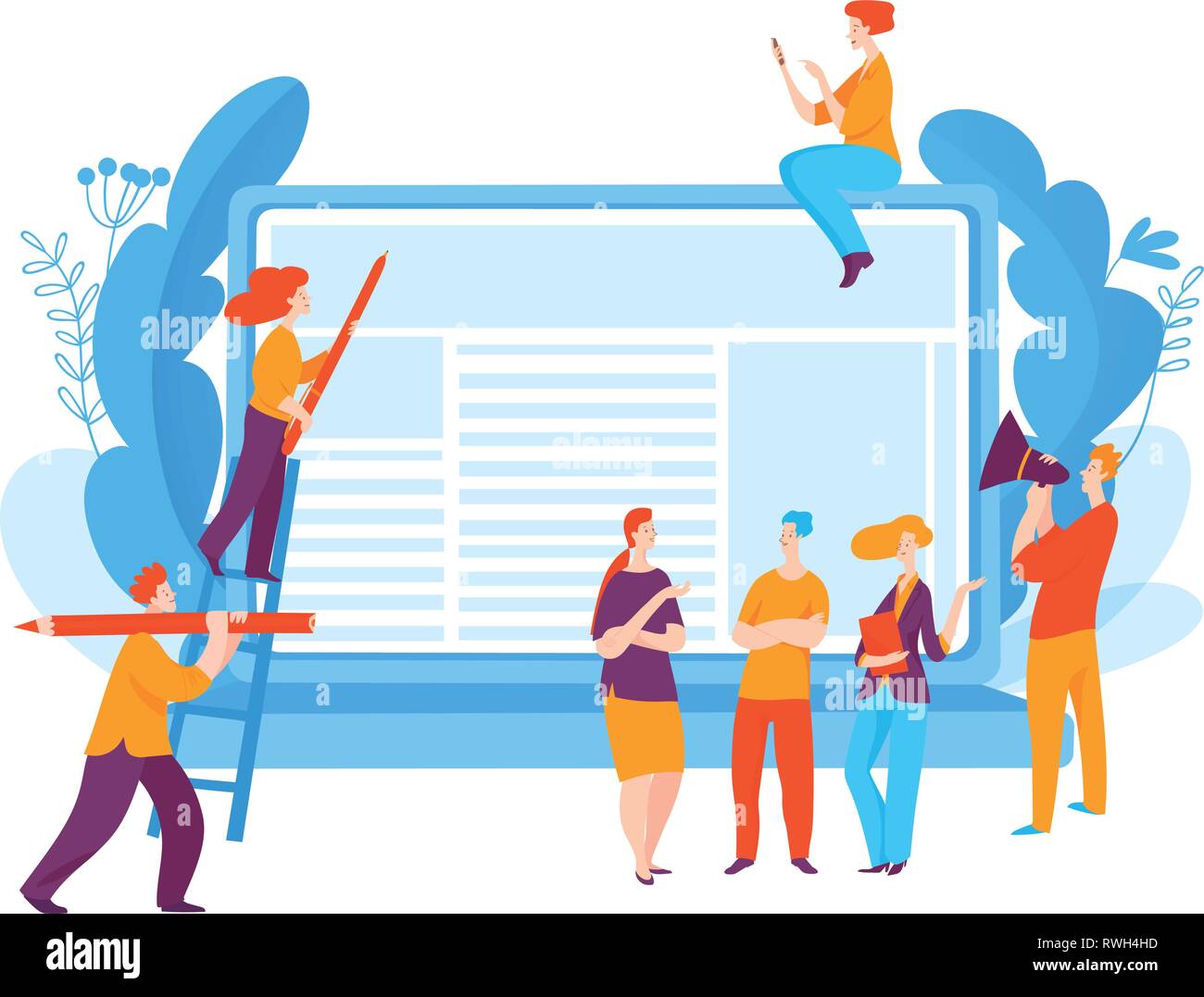 Vector business concept art creating ideas success process Stock Vector ...