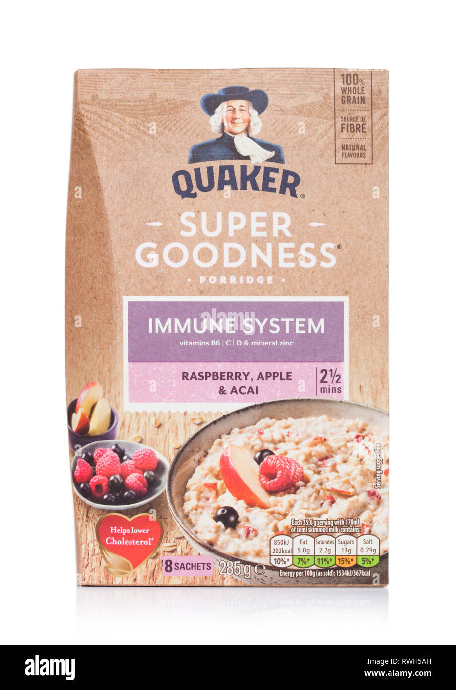 Quaker natural cereal box hi-res stock photography and images - Alamy