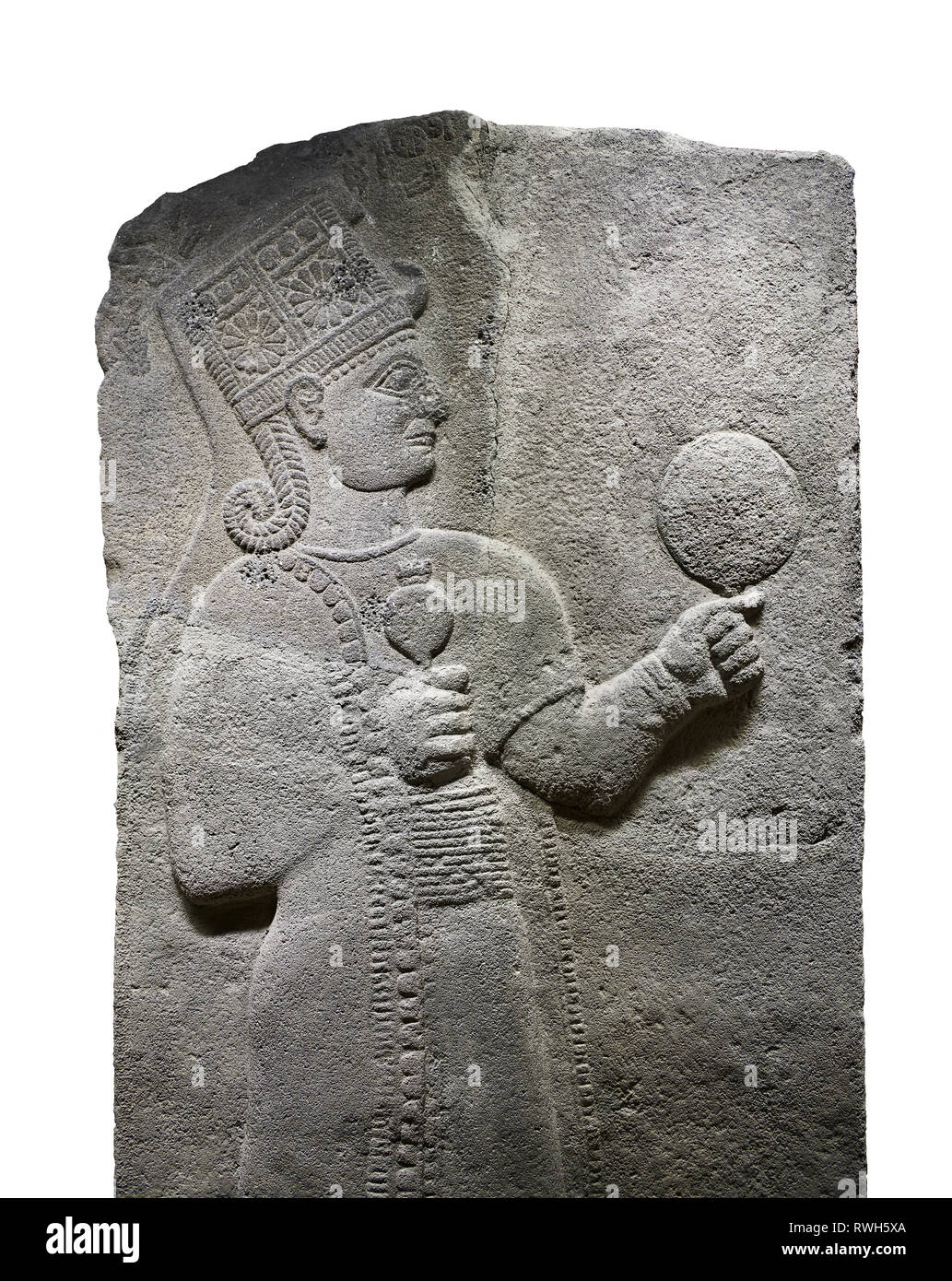 Hittite relief sculpted orthostat stone panel of Long Wall Basalt ...