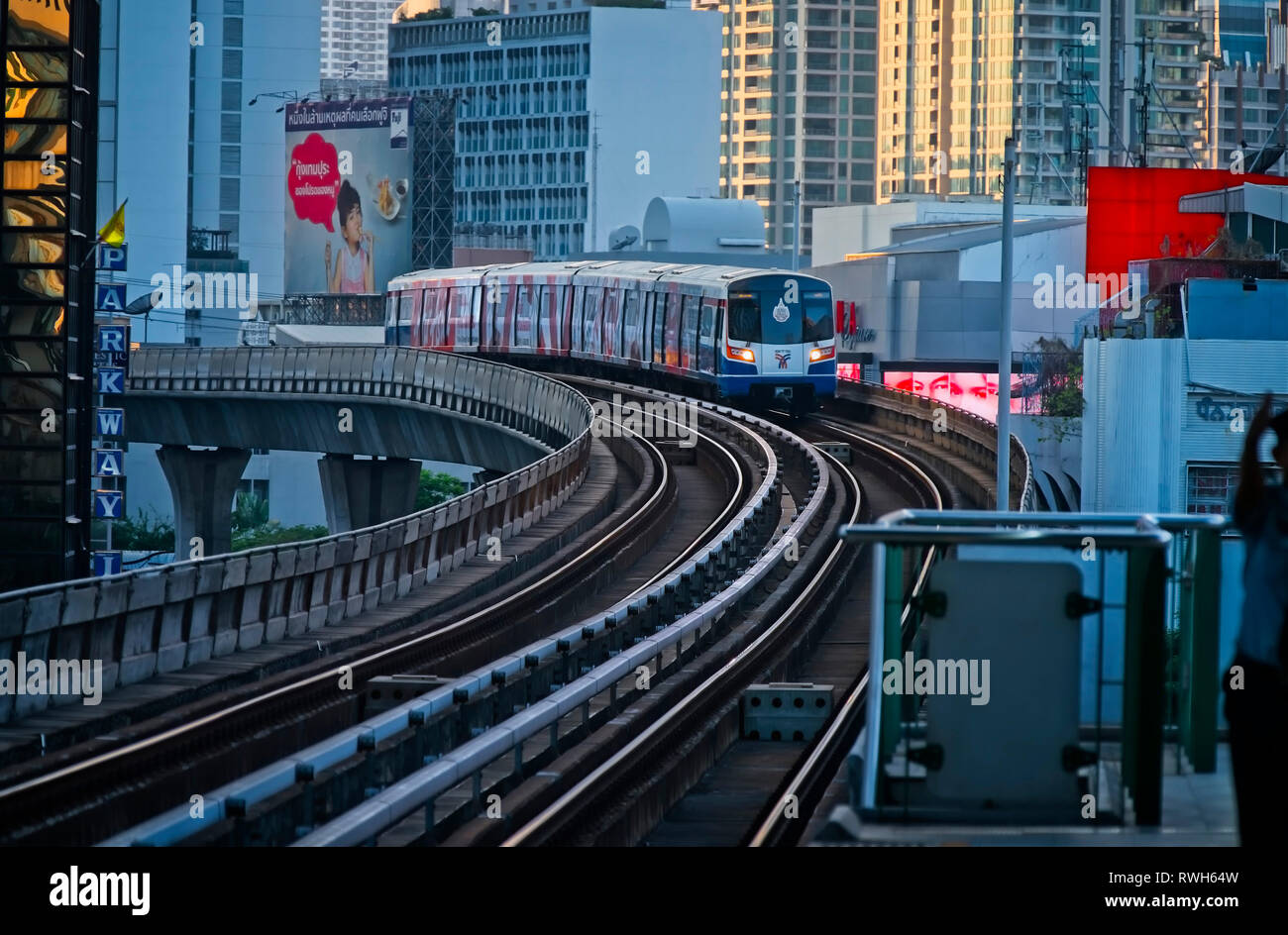 Bangkok train system. Bts Stock Photo - Alamy