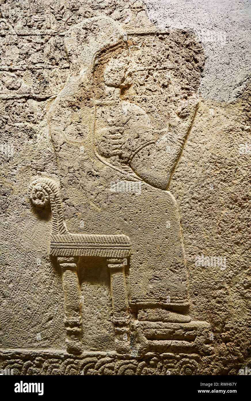 Hittite relief sculpted orthostat stone panel of Long Wall Limestone ...