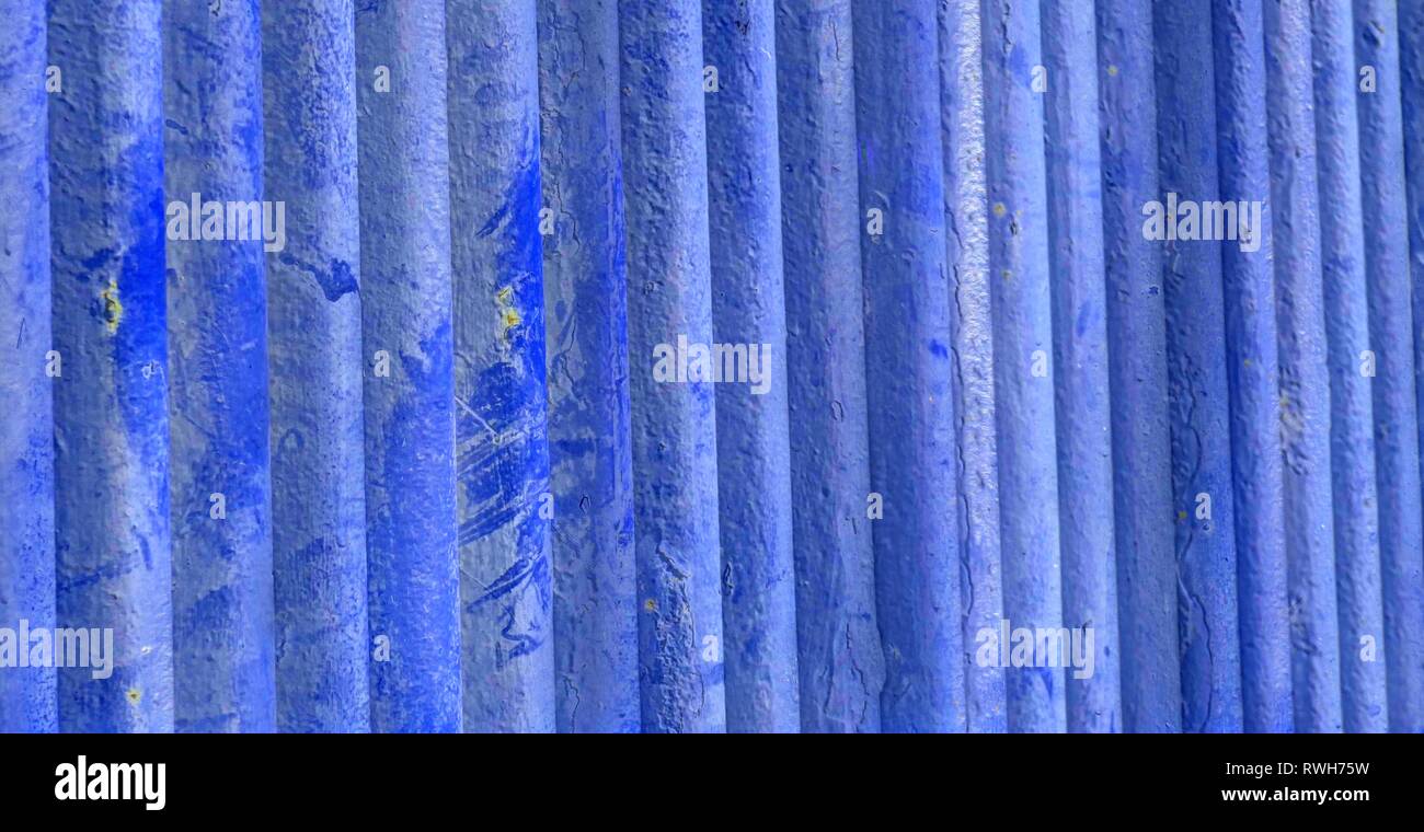 Blue metal texture, corrugated iron, background, abstract Stock Photo ...
