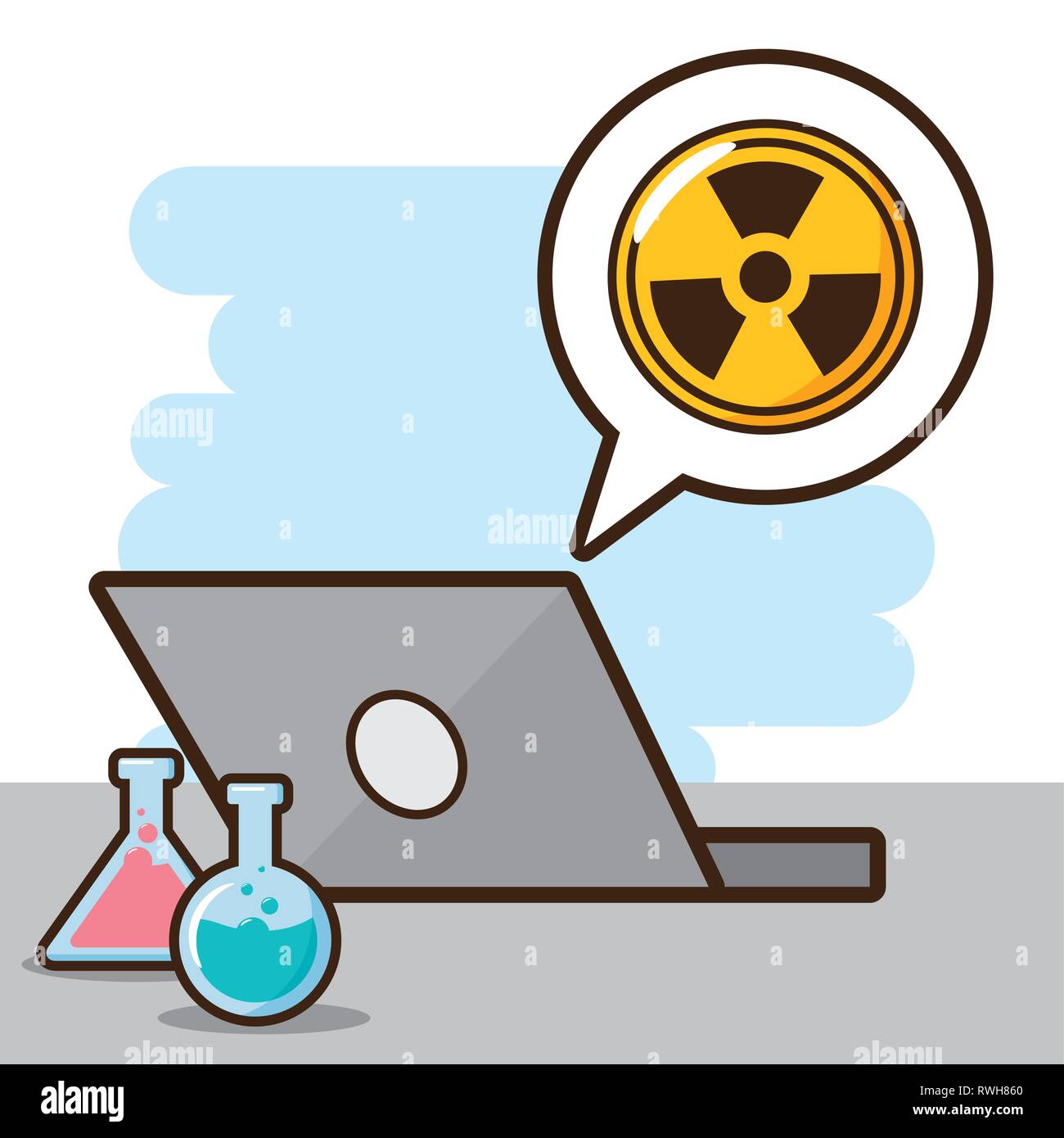Web icon laboratory flasks Stock Vector Images - Alamy