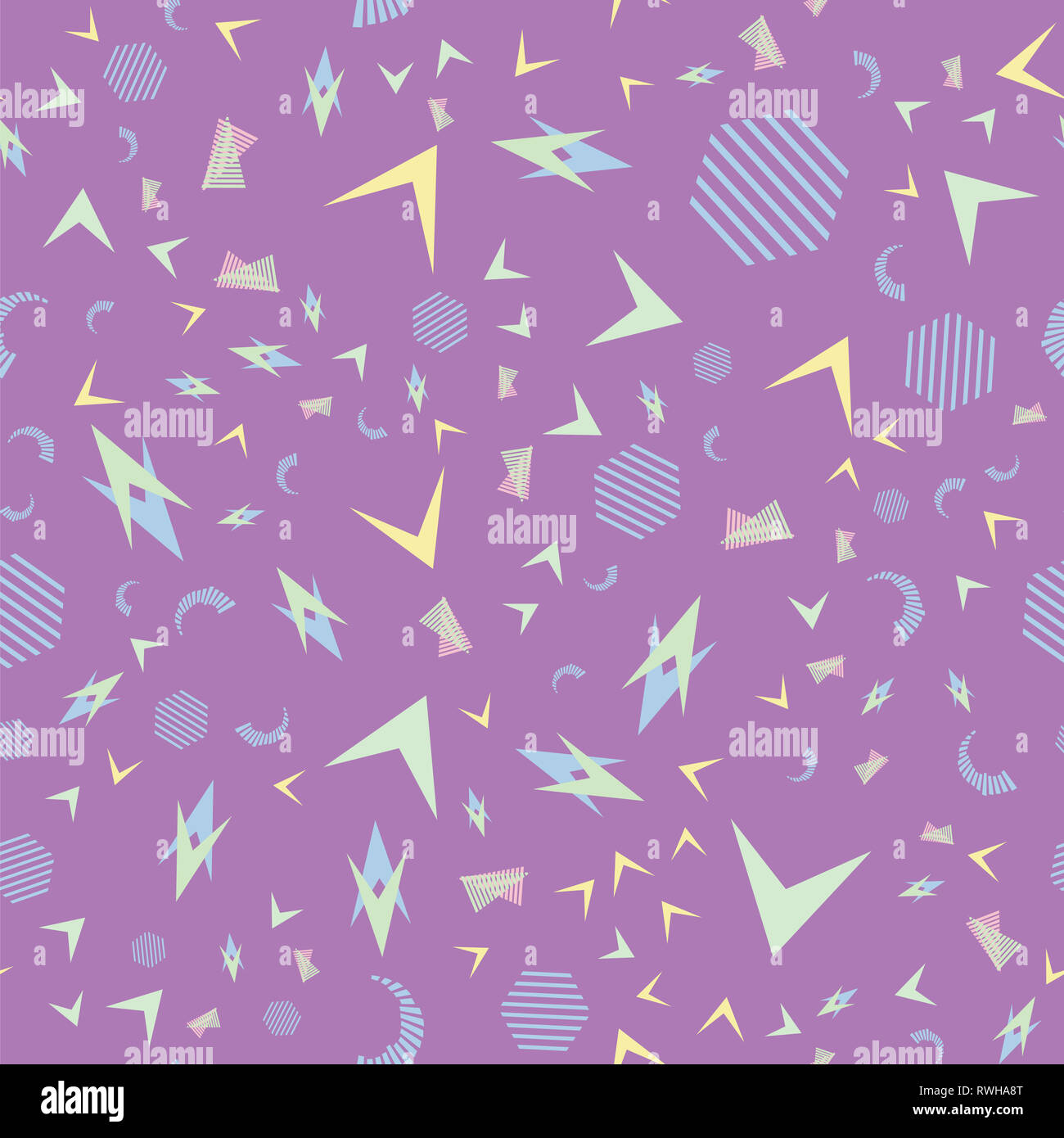 Funny pattern, memphis style Stock Photo - Alamy