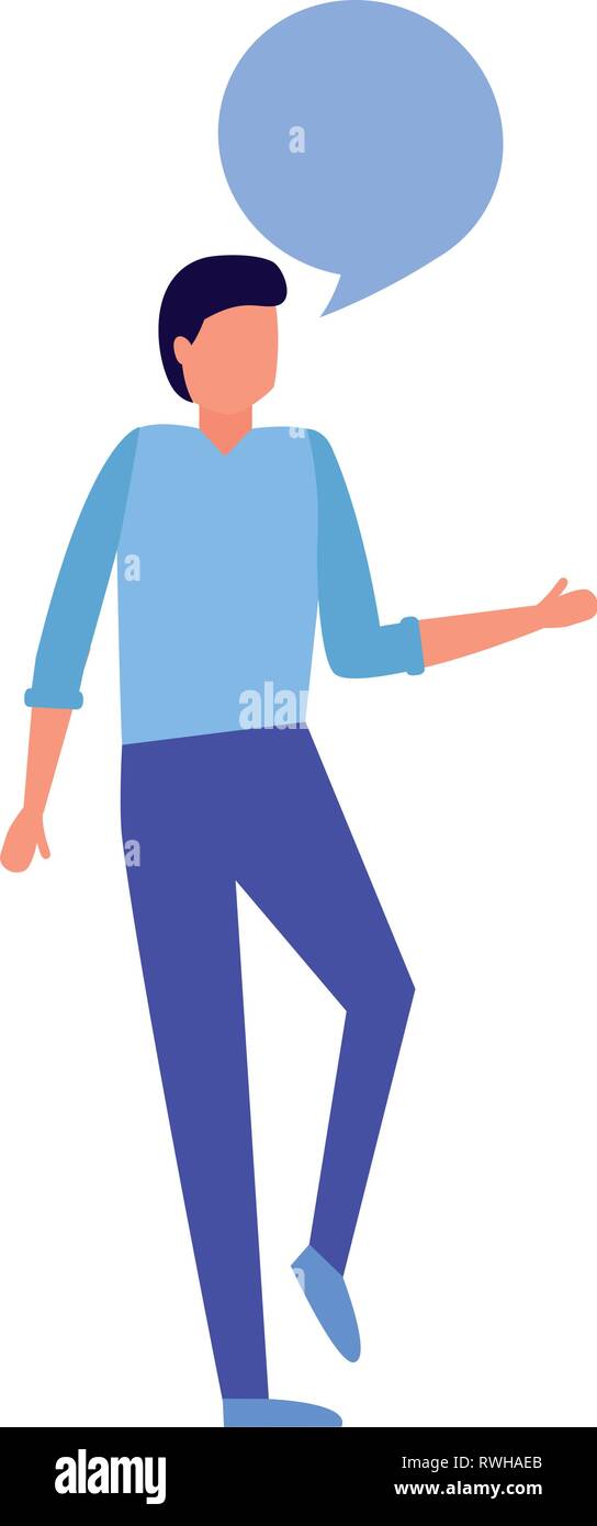 Man speech bubble vector holding casual hi-res stock photography and ...