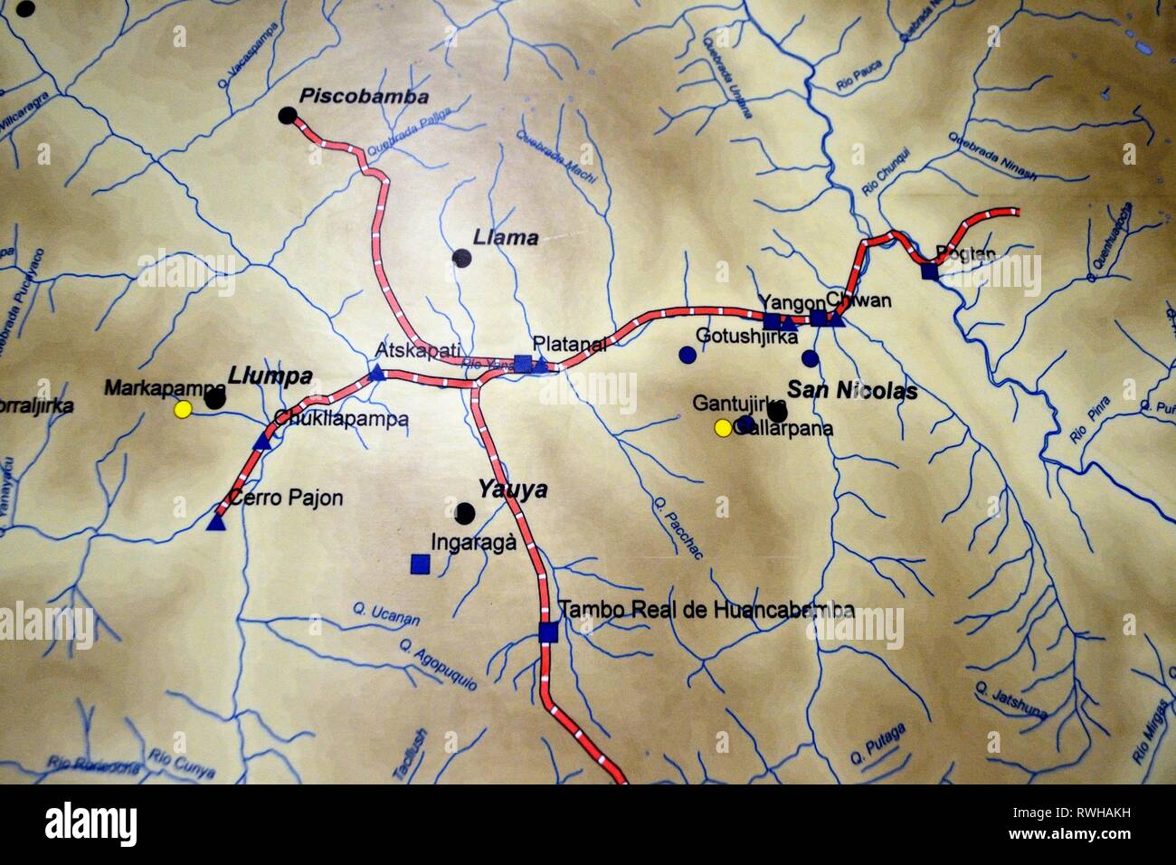 Map - Recuay culture - Sanctuary Ntra Sra Asuncion Museum in CHACAS ...