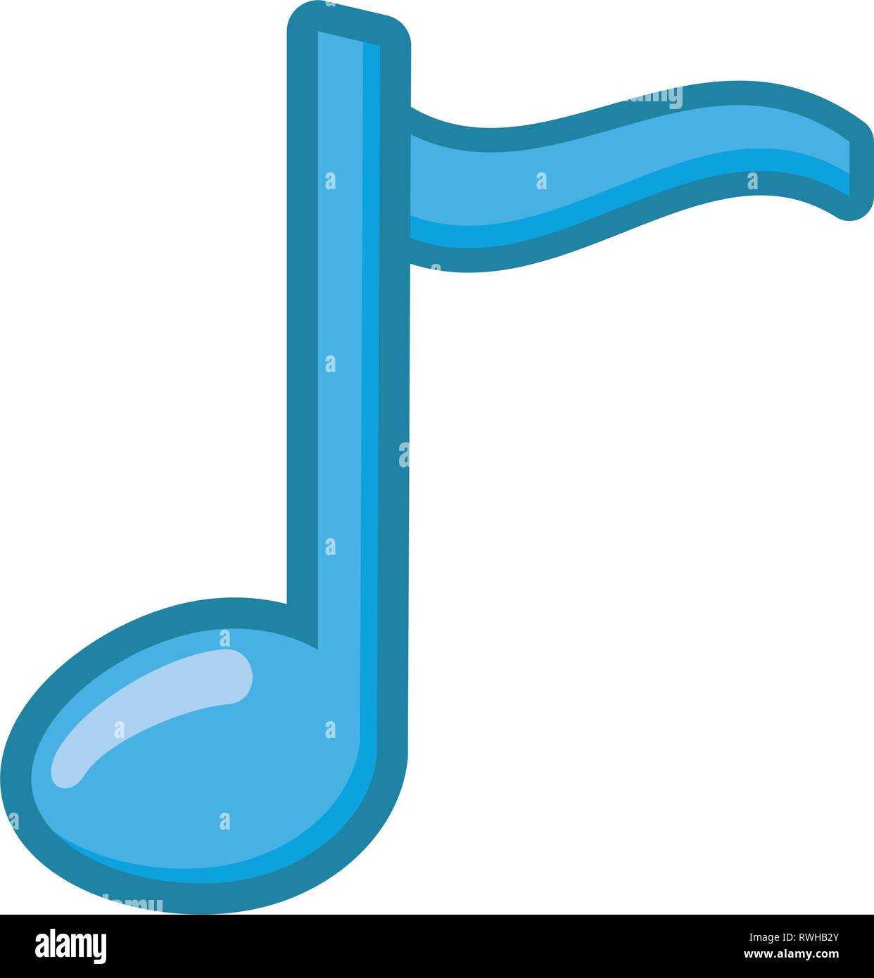 musical note melody Stock Vector Image & Art - Alamy