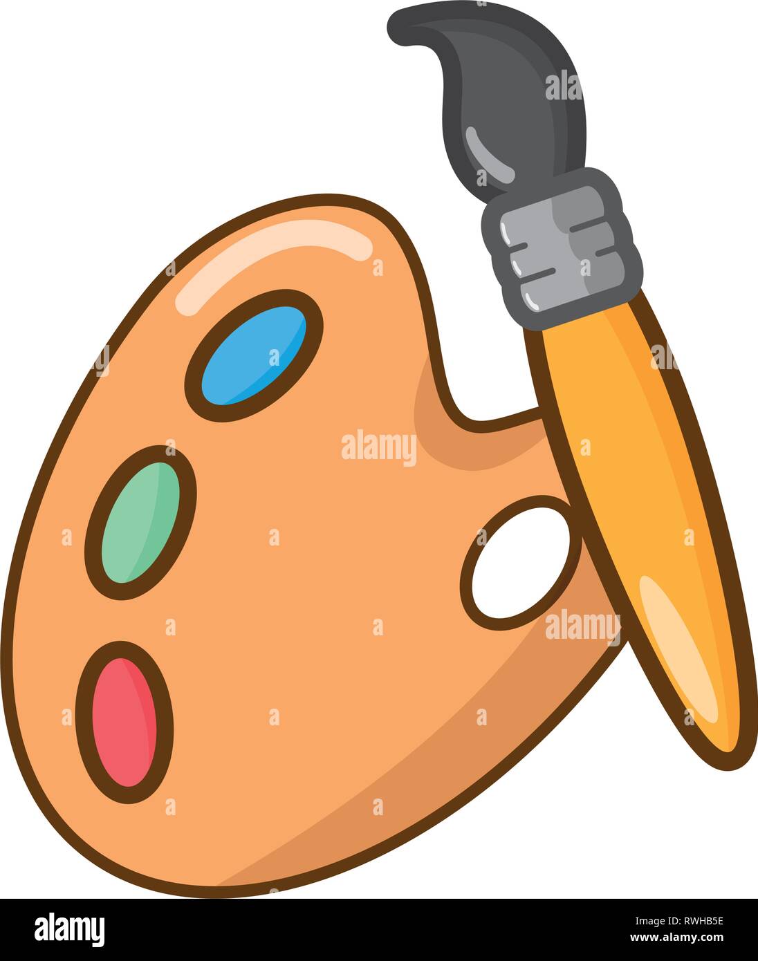 palette color brush art Stock Vector Image & Art - Alamy