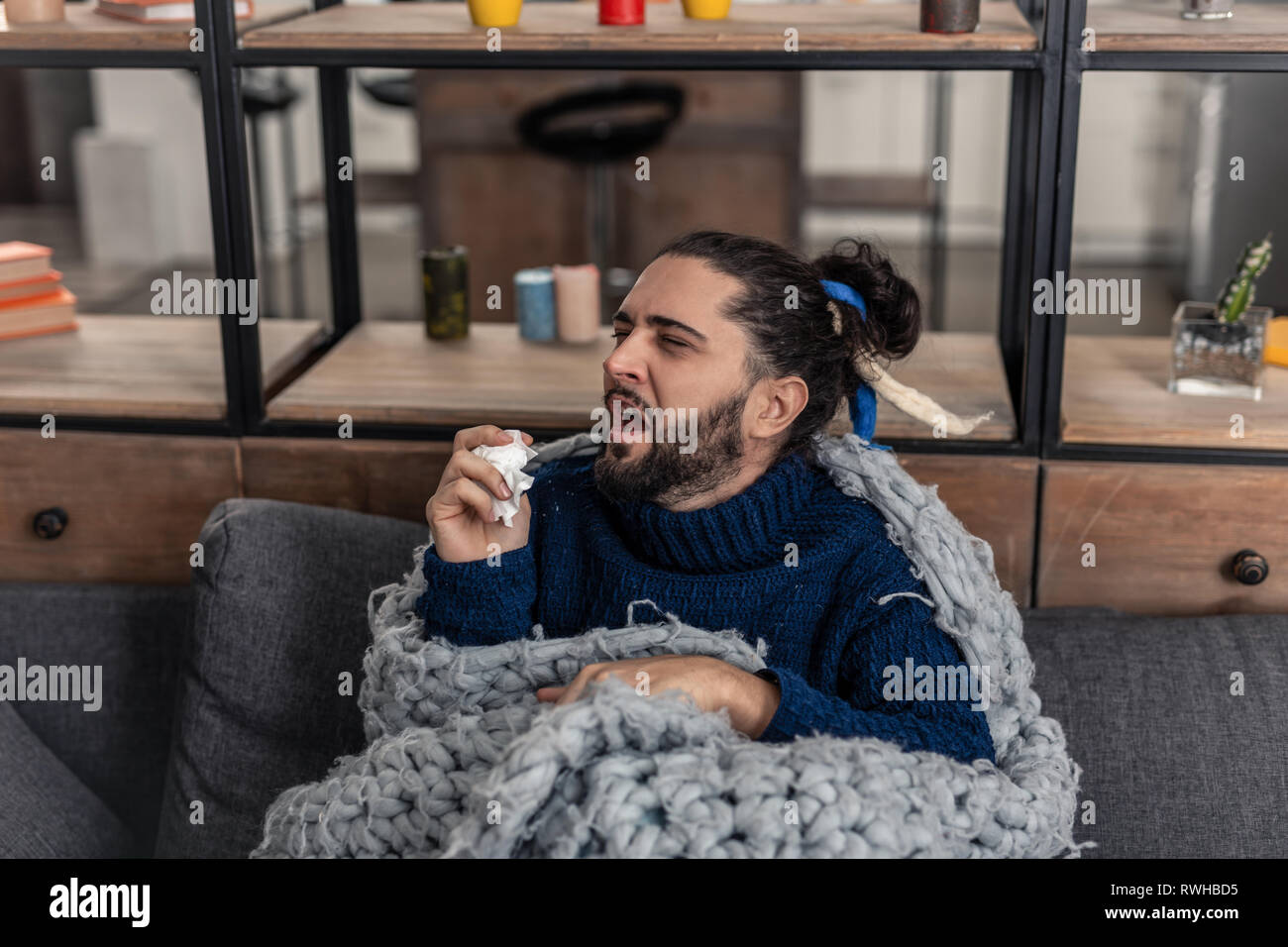Man suffering from cold hi-res stock photography and images - Alamy