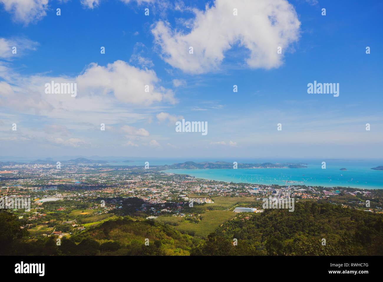 Phuket View from Big Buddha Stock Photo - Alamy