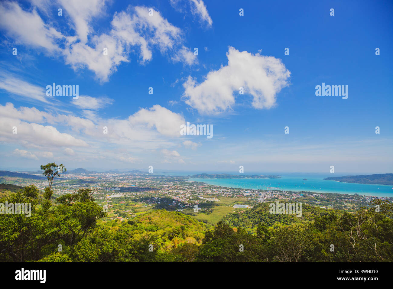 Phuket View from Big Buddha Stock Photo - Alamy