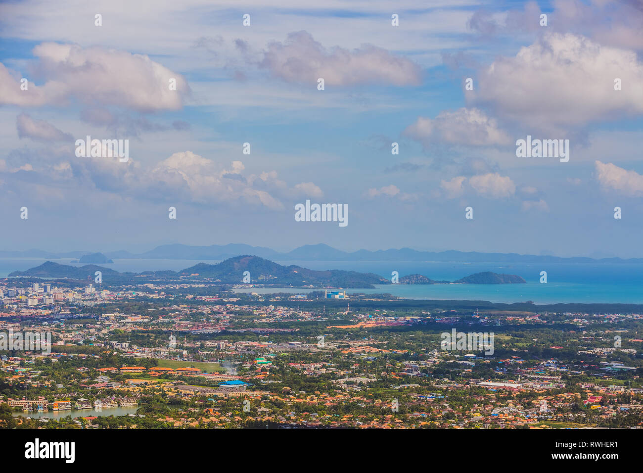 Phuket View from Big Buddha Stock Photo - Alamy