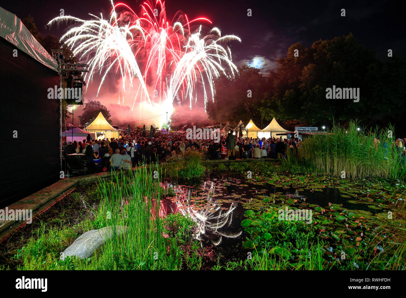 Essen, North Rhine-Westphalia, Ruhr area, Germany - Park festival in ...