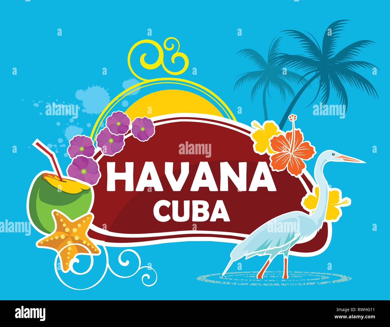 Cuba cars Stock Vector Images - Alamy