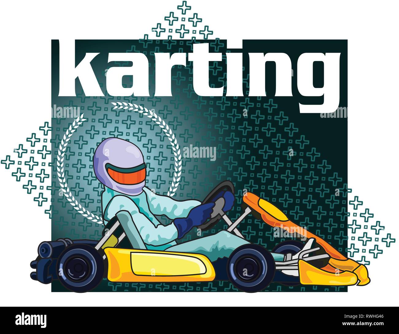 Go karts sign Stock Vector Images - Alamy
