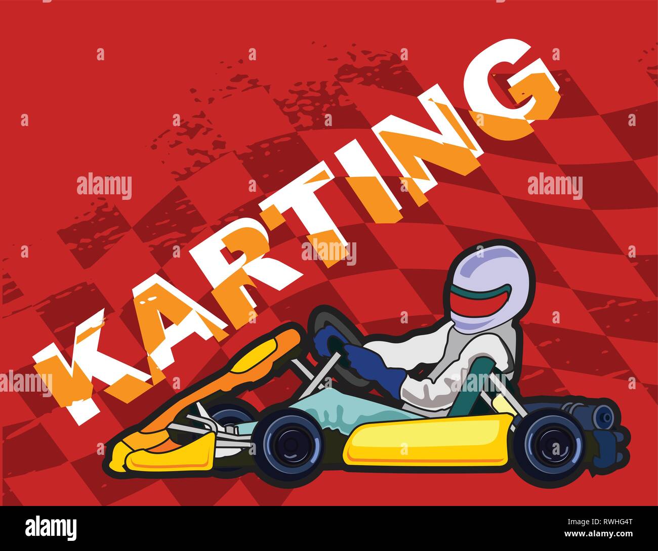 Go karts sign Stock Vector Images - Alamy