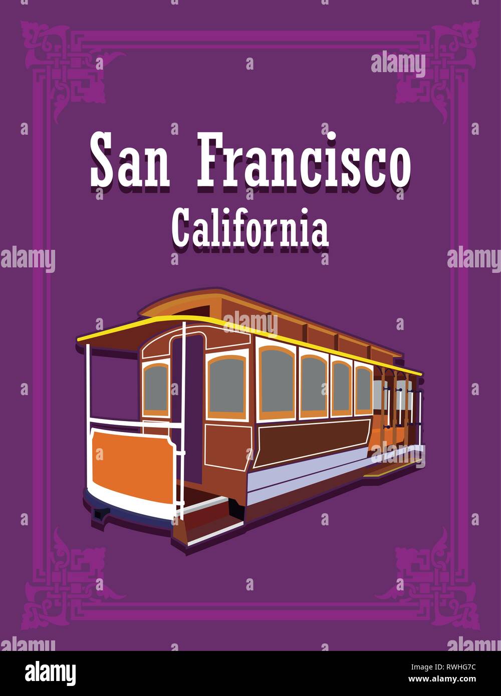California san francisco sign Stock Vector Images - Alamy