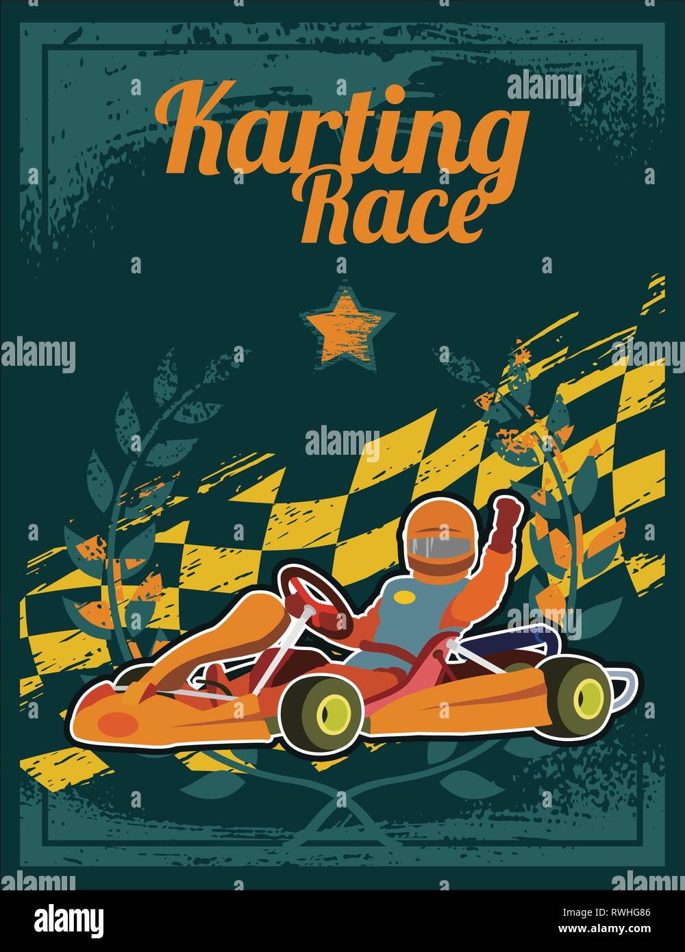 Go karts sign Stock Vector Images - Alamy