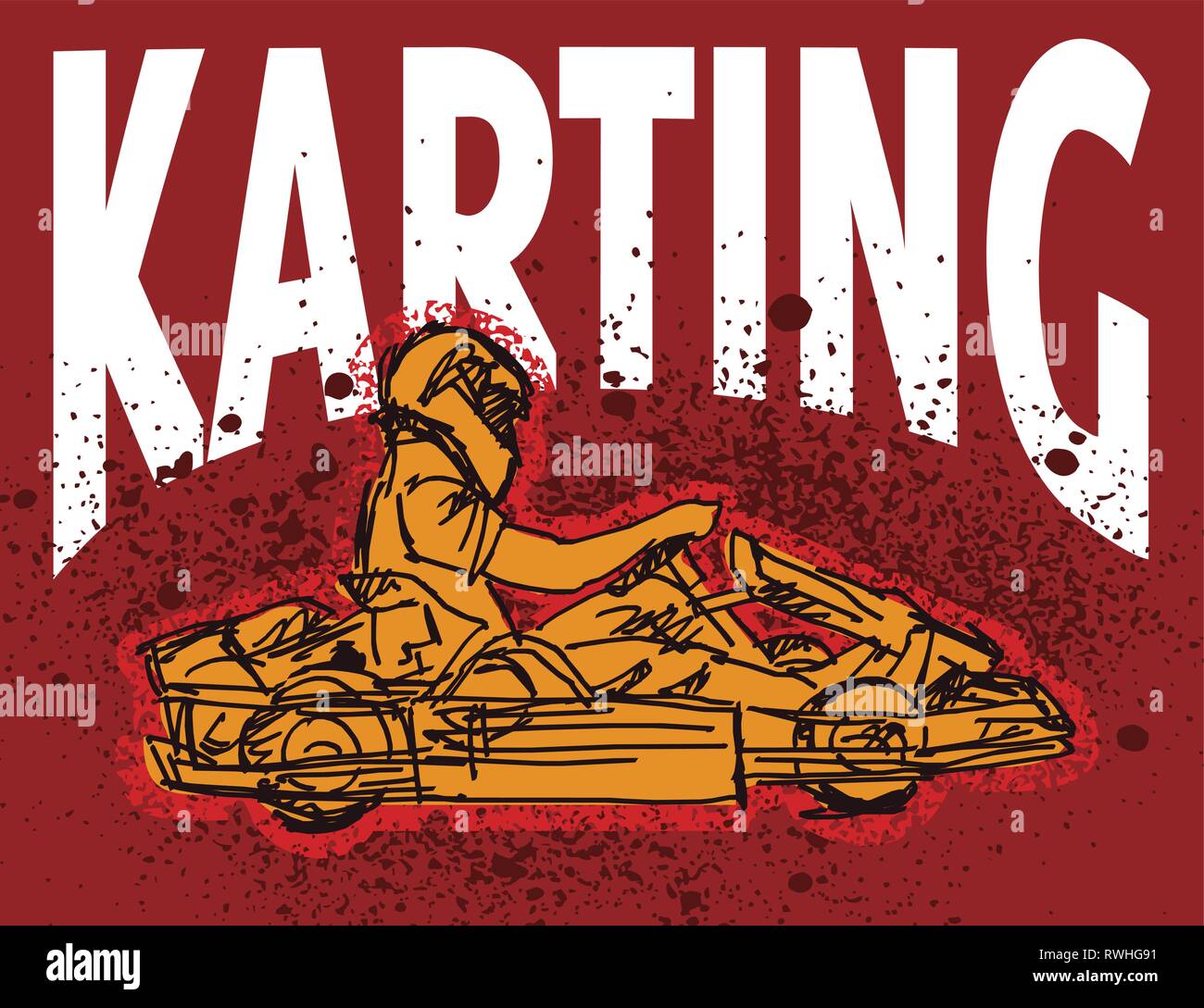 Go karts sign Stock Vector Images - Alamy