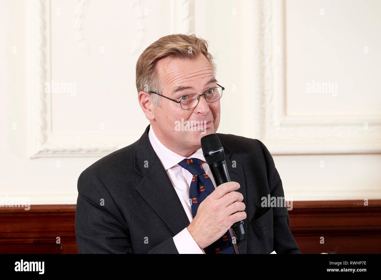 George Courtauld at the Oldie Literary Lunch 05/03/19 Stock Photo - Alamy