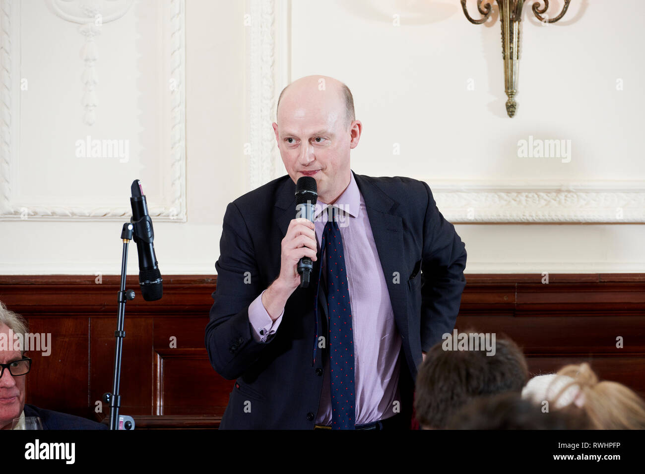 Harry Mount at the Oldie Literary Lunch 05/03/19; High Res Stock Photo ...