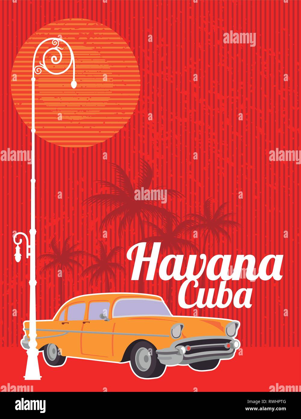 Havana Cuba Car Stock Vector Image & Art - Alamy