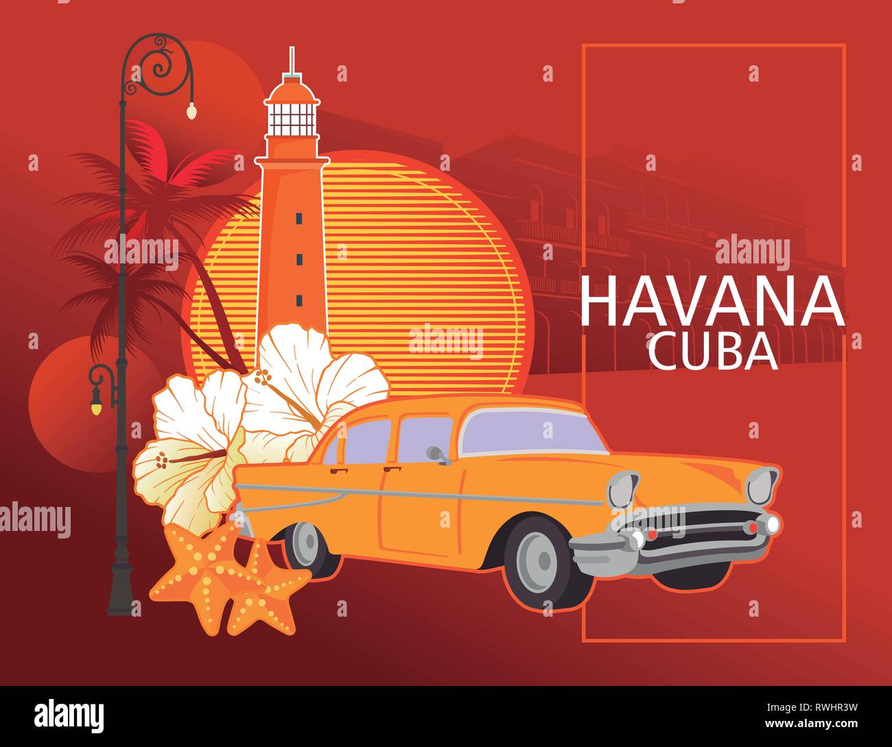 Cuba Car Stock Vector Images - Alamy