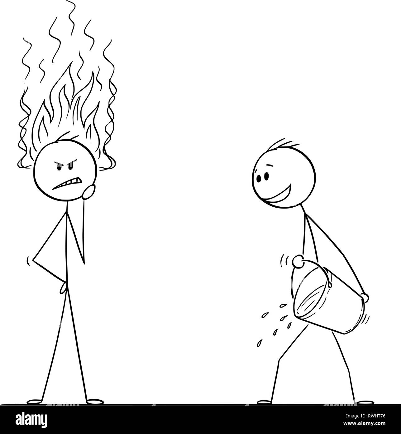 Fire cooling down Stock Vector Images - Alamy
