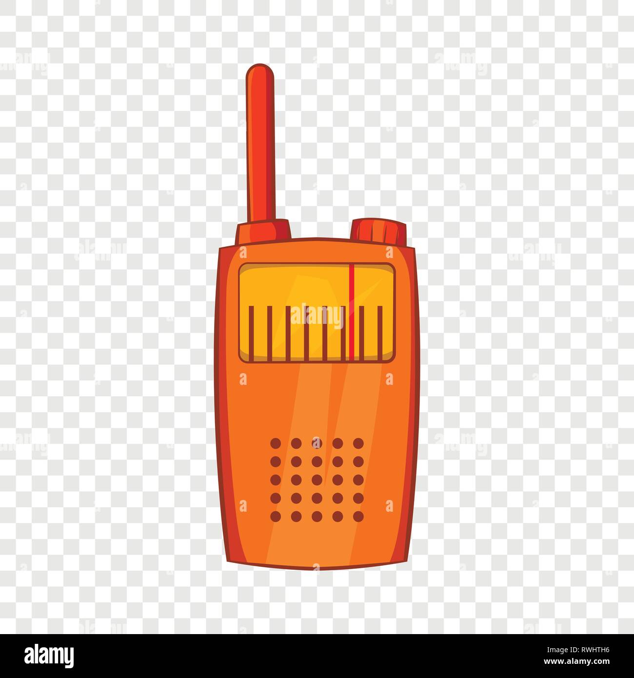 Orange portable handheld radio icon Stock Vector Image & Art - Alamy