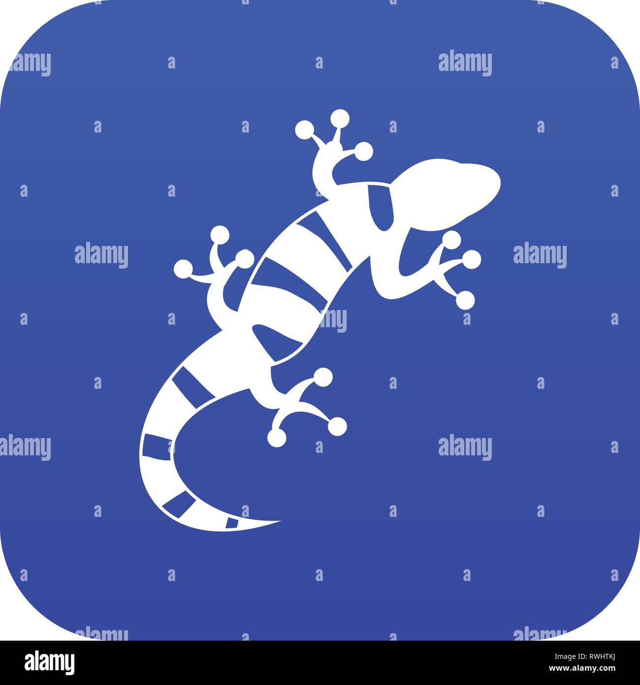 Lizard icon digital blue Stock Vector Image & Art - Alamy