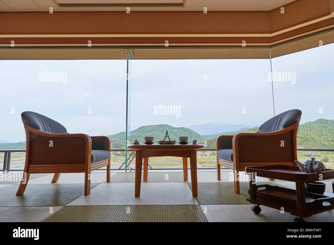 Japanese traditional hotel interior Stock Photo - Alamy