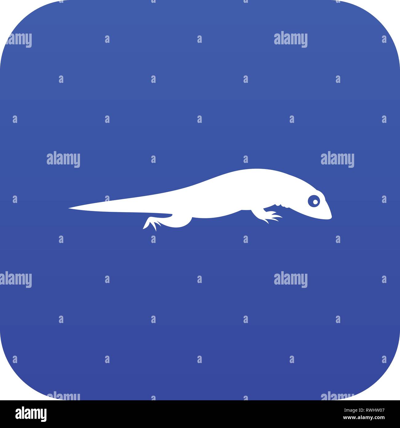 Lizard icon digital blue Stock Vector Image & Art - Alamy
