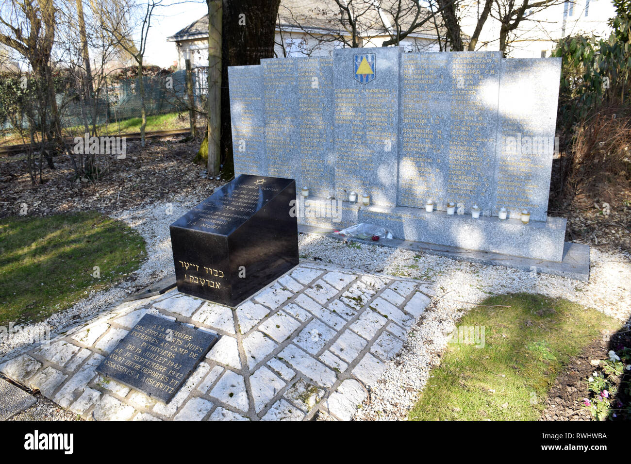 Pithiviers Jewish memorial, France. Over 16,000 Jewish & adults passed ...