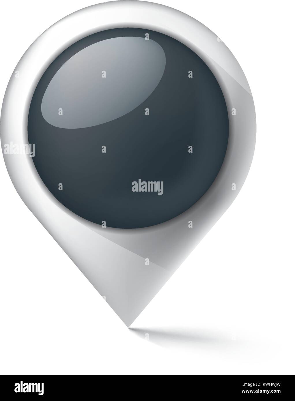 black sticker on white background. Vector illustration Stock Vector ...