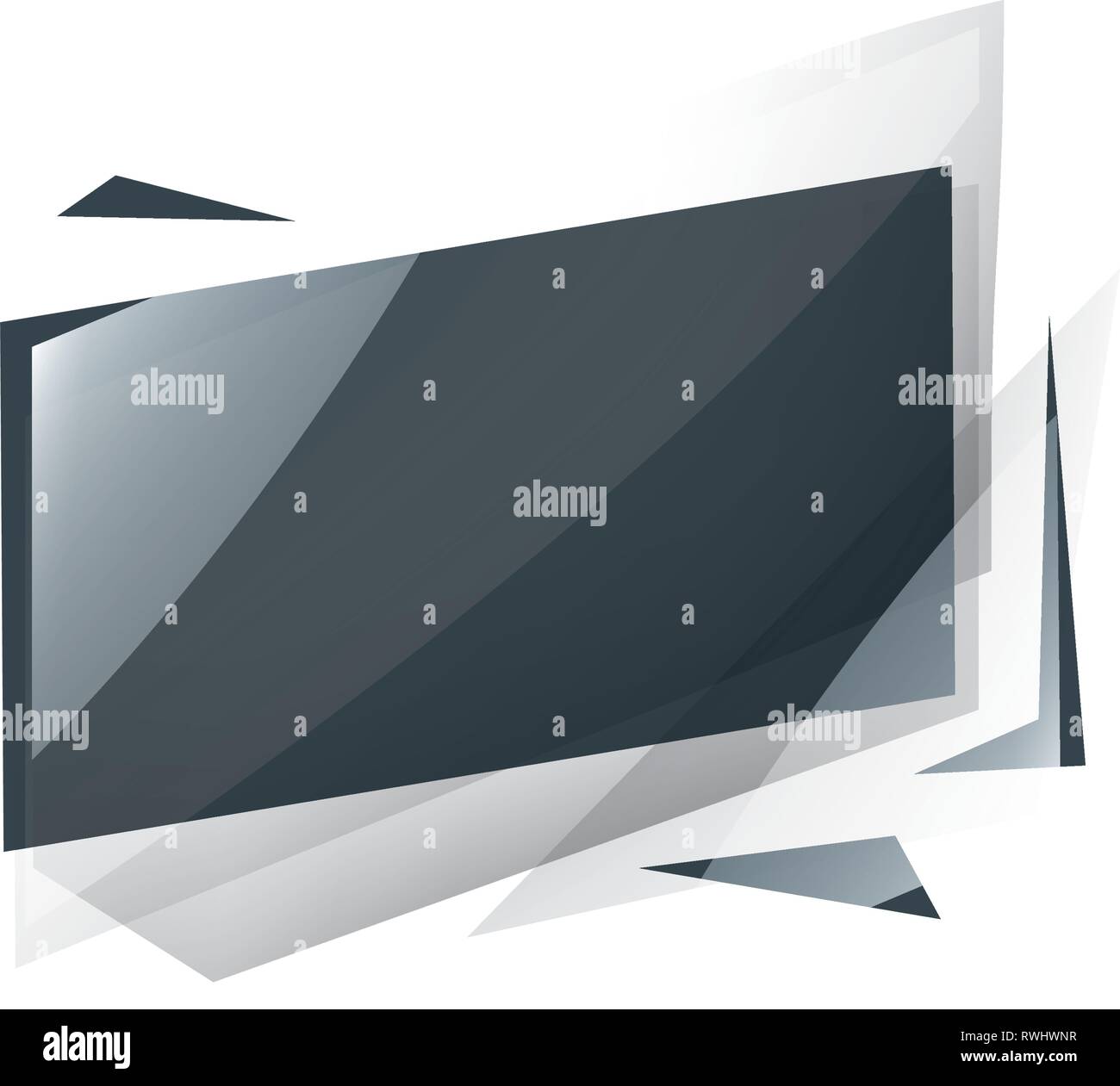 black sticker on white background. Vector illustration Stock Vector ...