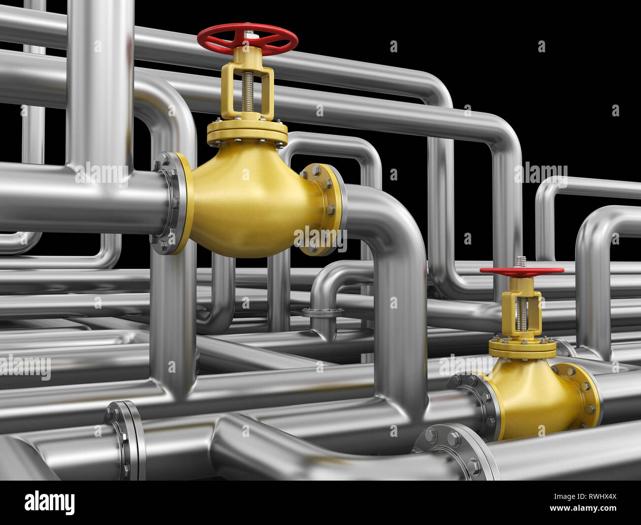 Pipeline. Image with clipping path Stock Photo - Alamy