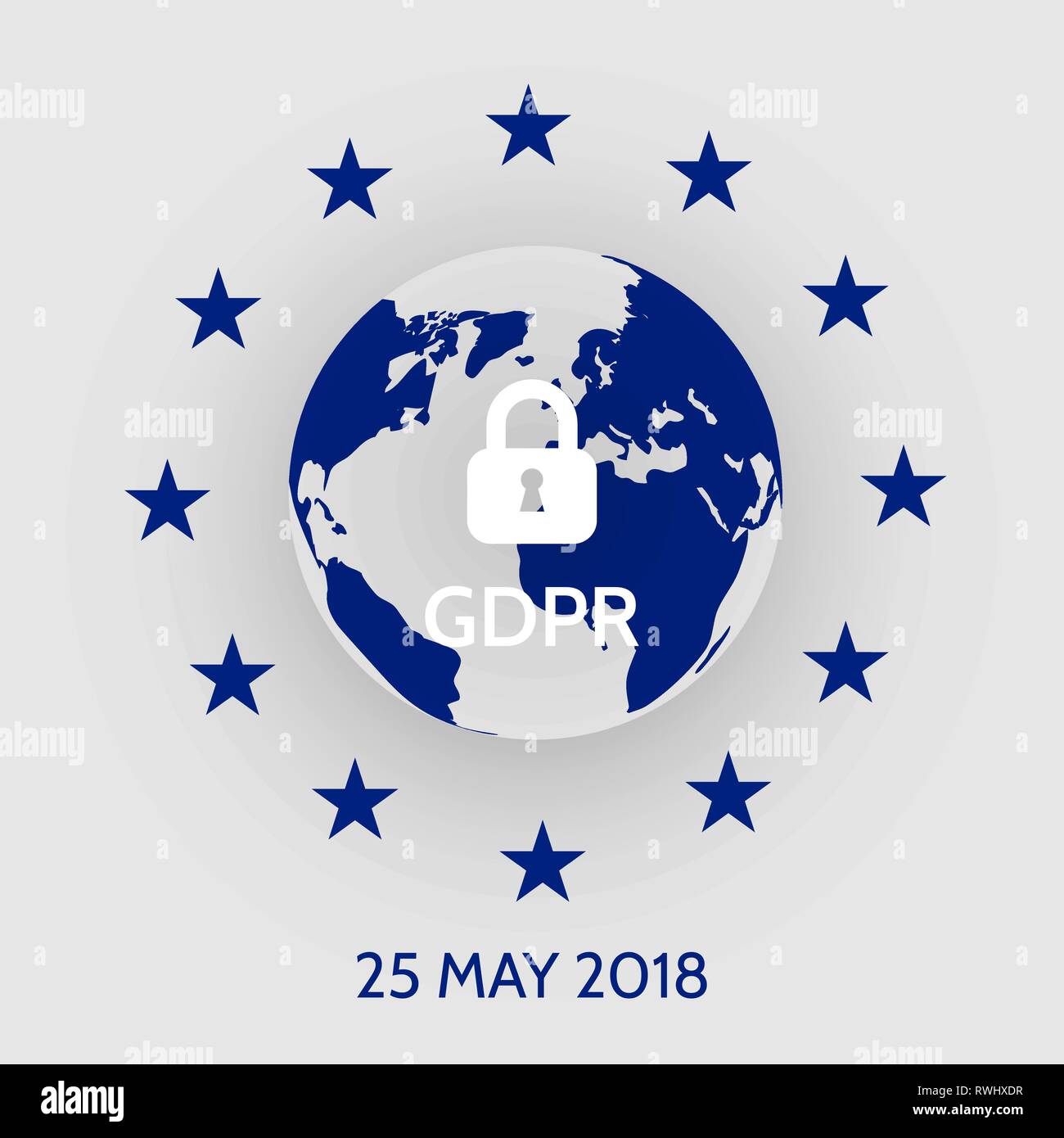 EU General Data Protection Regulation. eu gdpr vector illustration ...