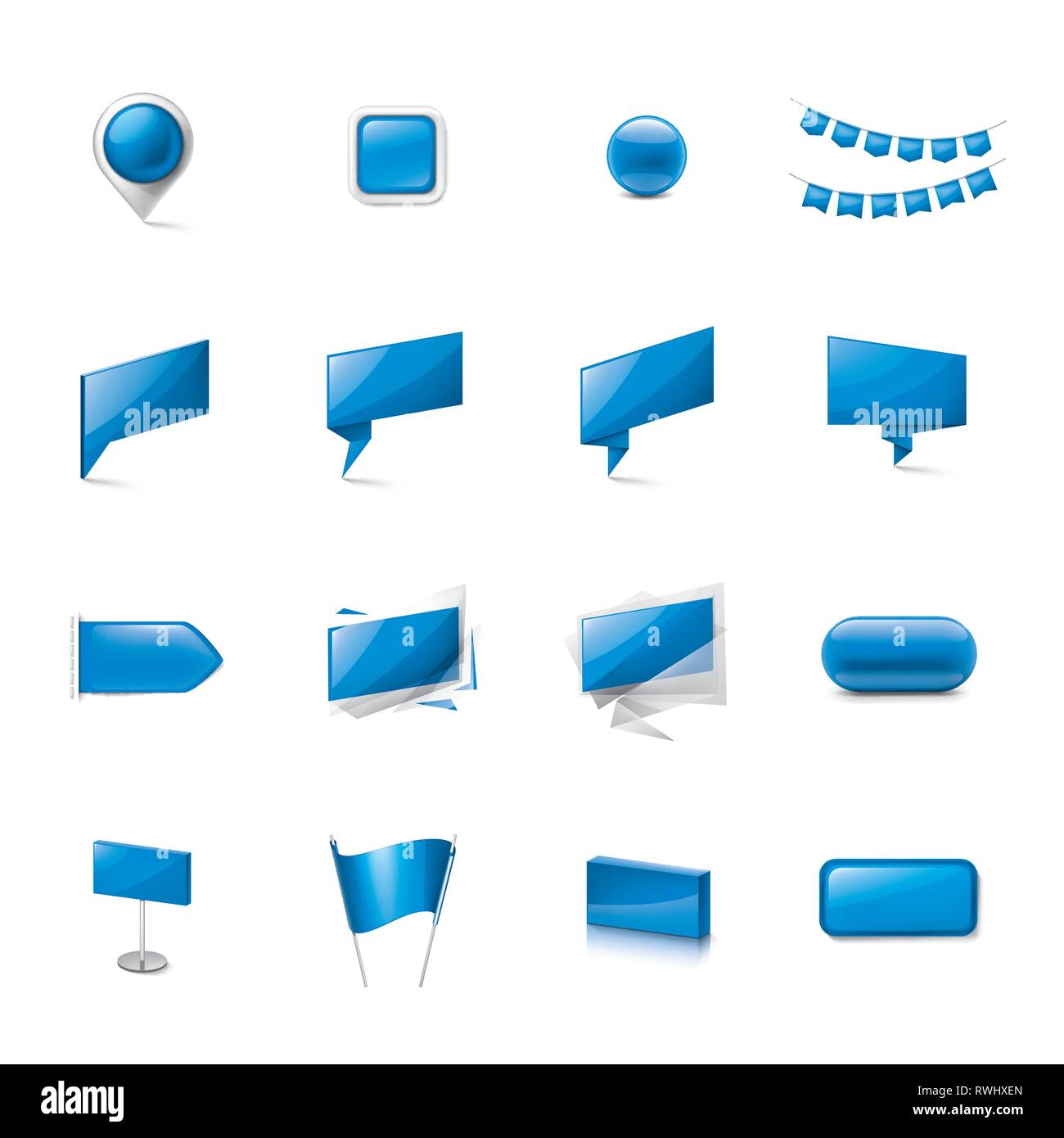 blue sticker on white background. Vector illustration Stock Vector ...