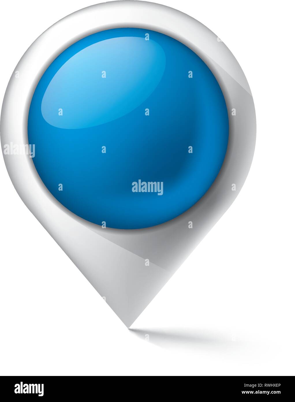 blue sticker on white background. Vector illustration Stock Vector ...