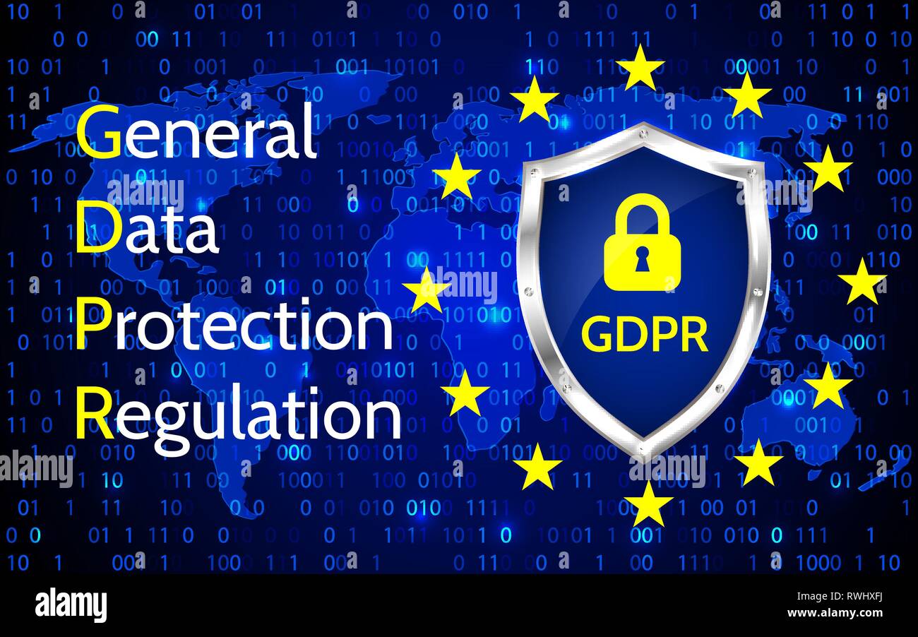 EU General Data Protection Regulation. eu gdpr vector illustration ...