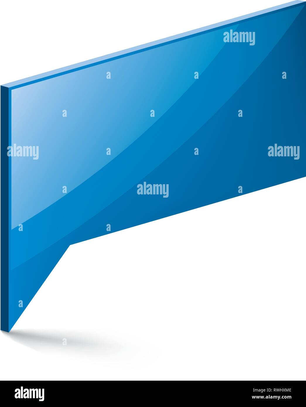 blue sticker on white background. Vector illustration Stock Vector ...