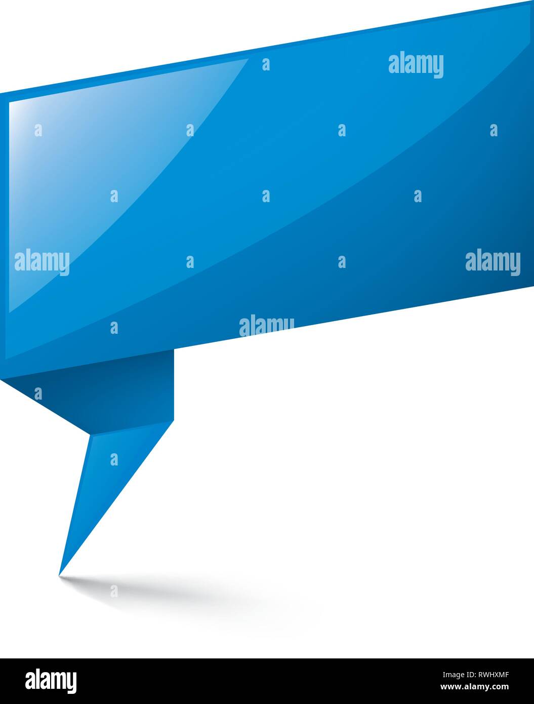 blue sticker on white background. Vector illustration Stock Vector ...