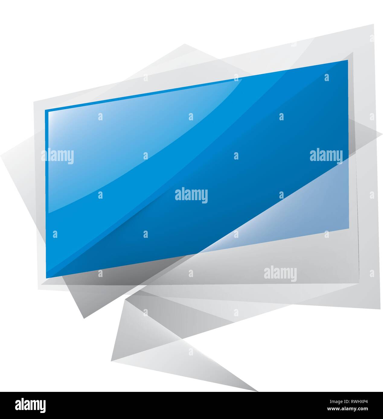 blue sticker on white background. Vector illustration Stock Vector ...