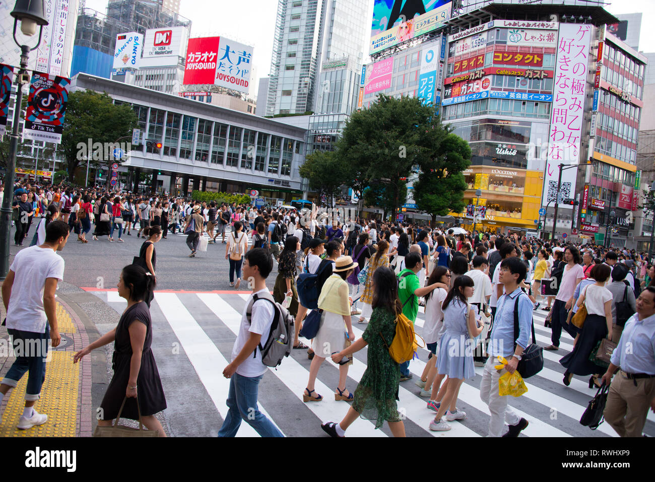 Tokyo cross walk hi-res stock photography and images - Alamy