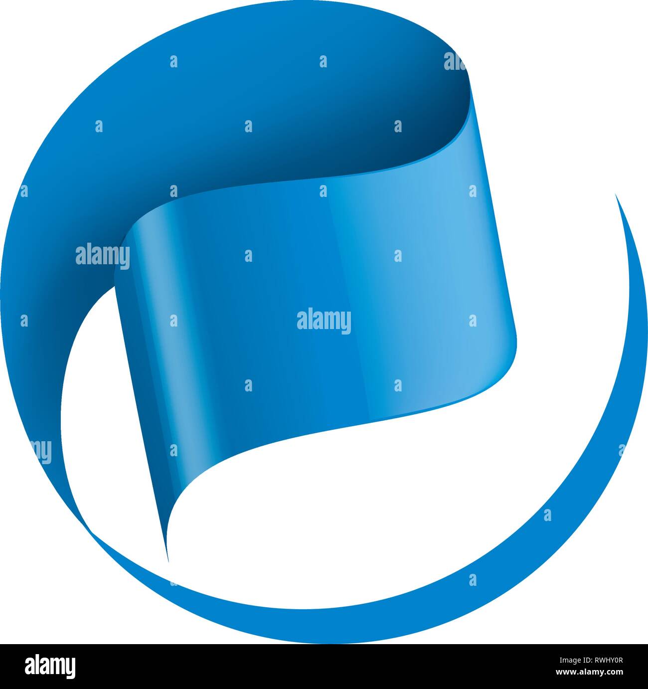 blue sticker on white background. Vector illustration Stock Vector ...