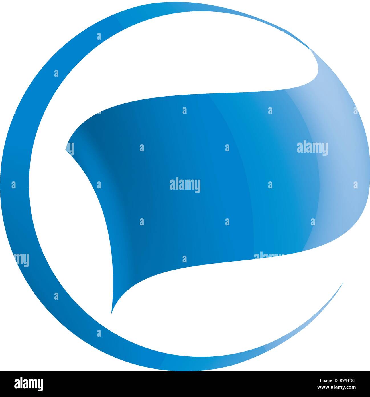 blue sticker on white background. Vector illustration Stock Vector ...