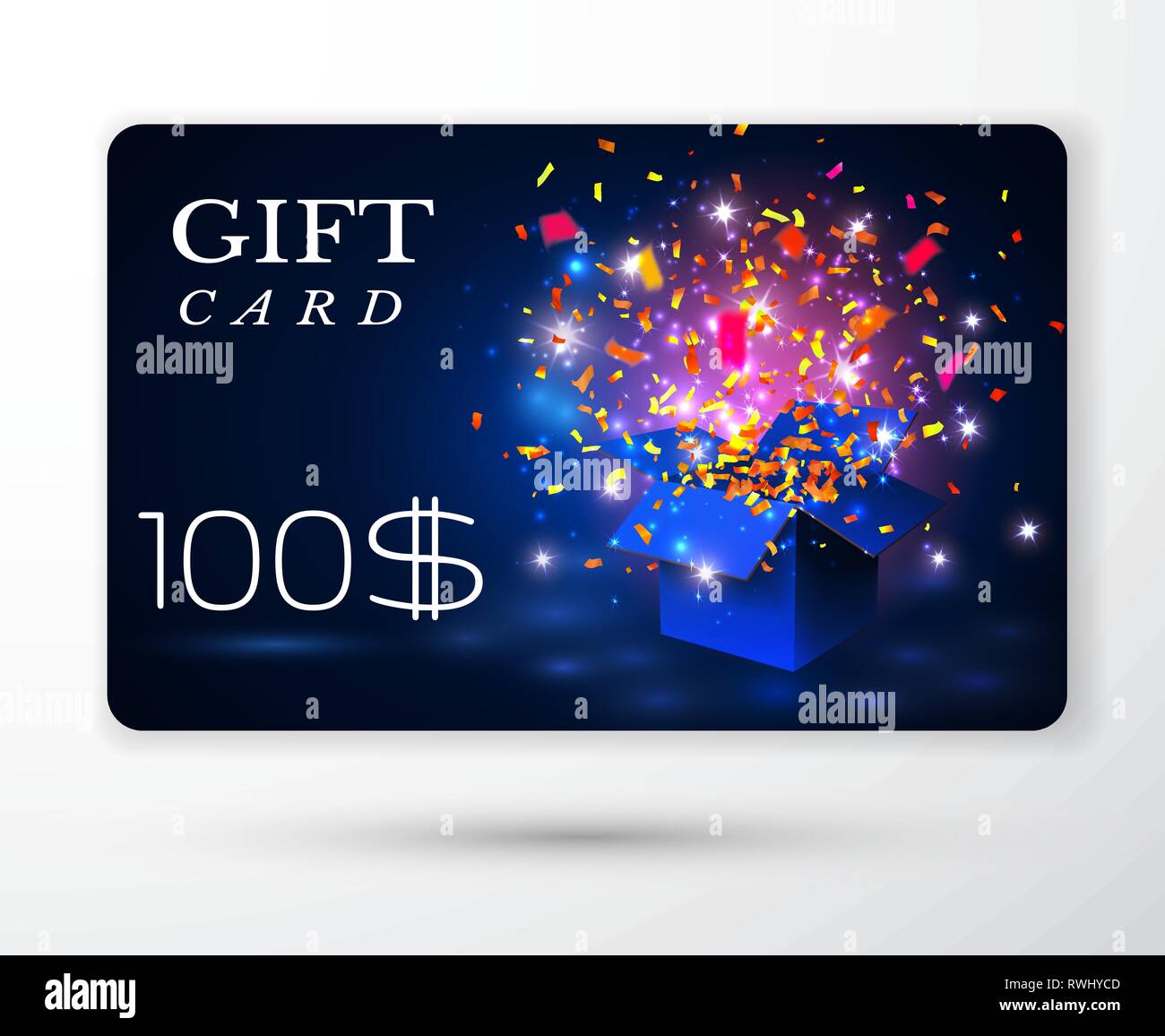 Vector gift vouchers card Stock Vector Image & Art - Alamy