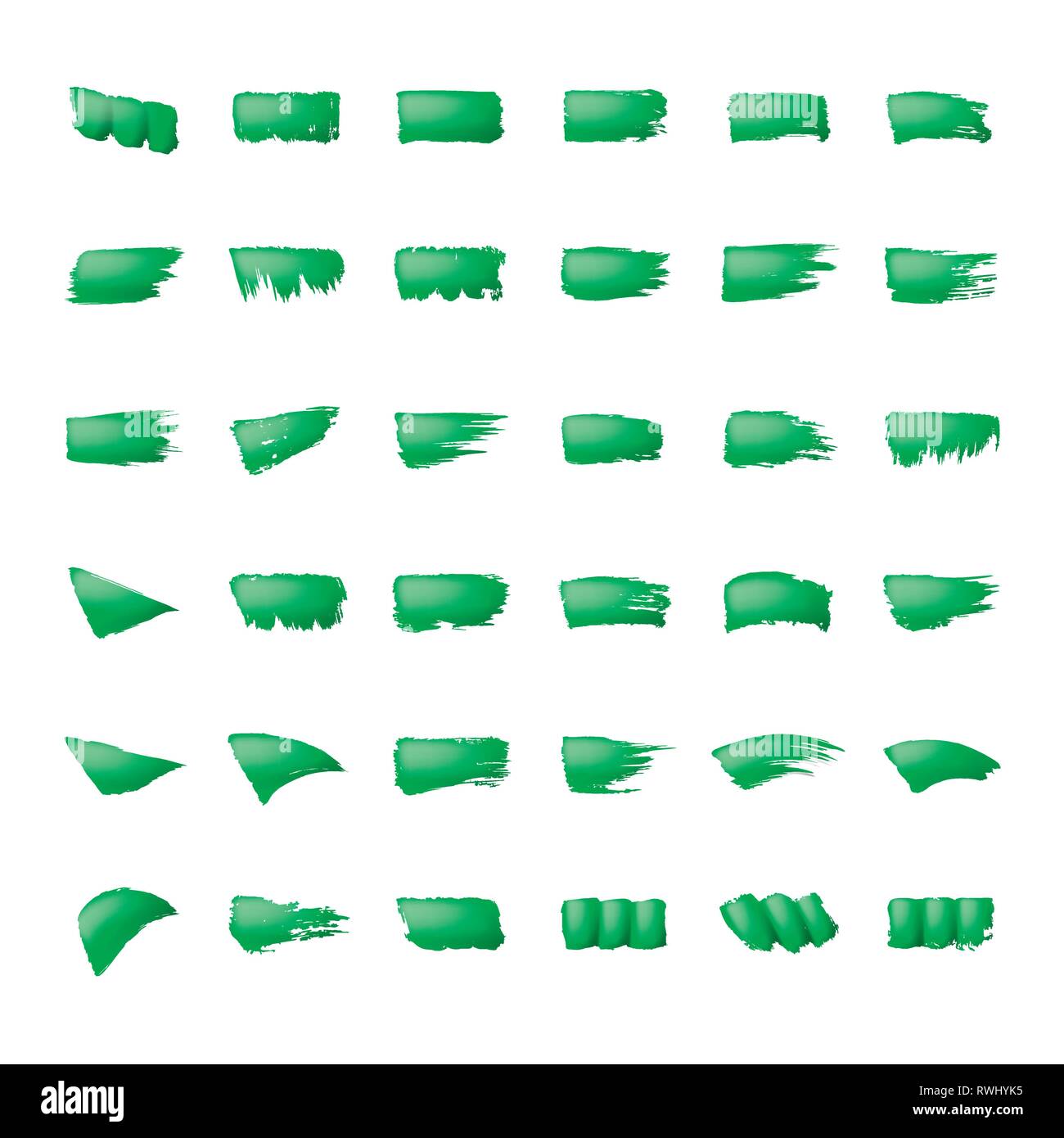 Green watercolor stroke Stock Vector Images - Alamy