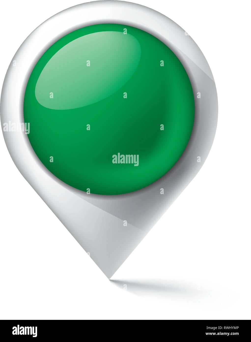 green sticker on white background. Vector illustration Stock Vector ...