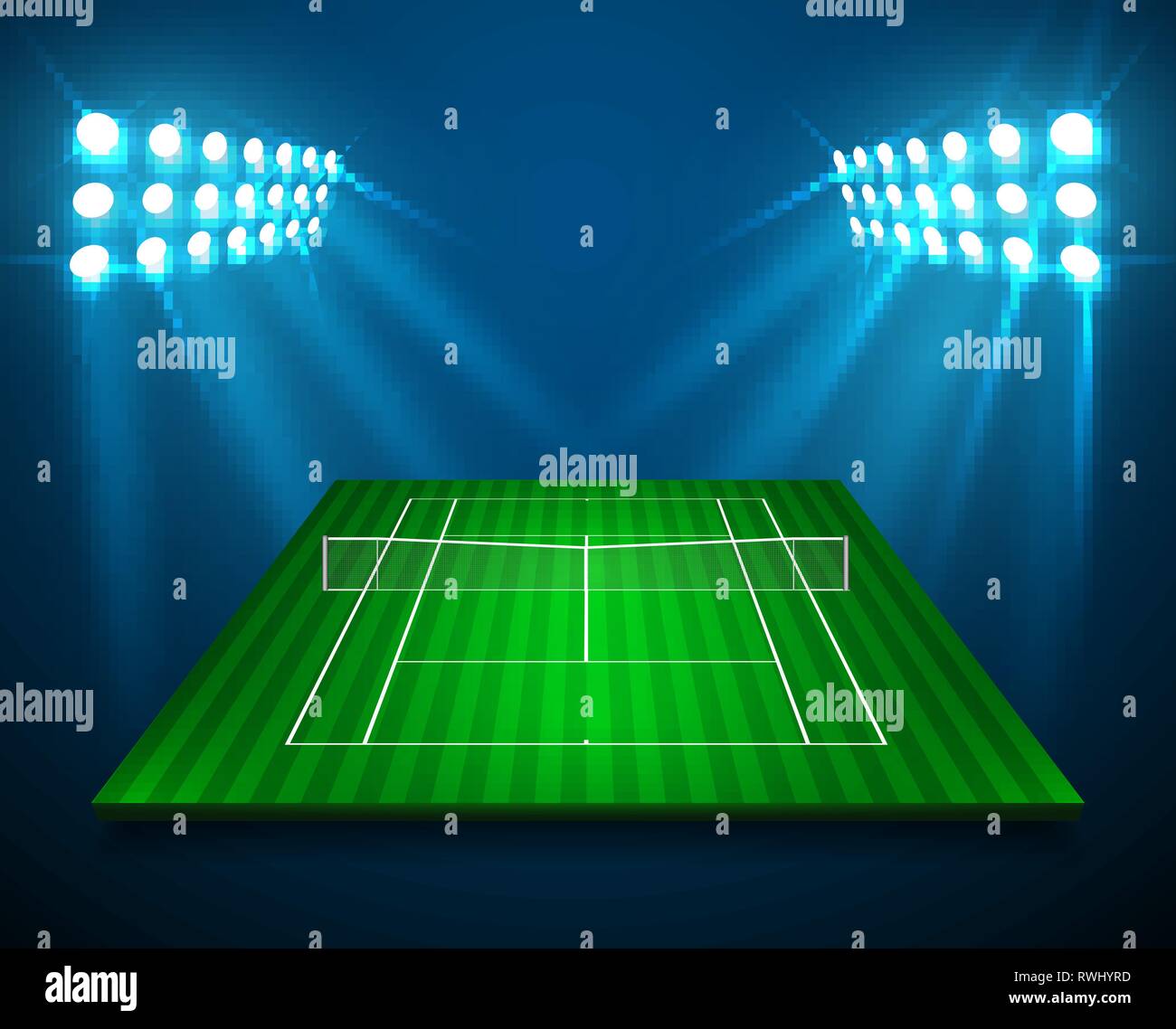Tennis stadium game crowd scoreboard Stock Vector Images - Alamy